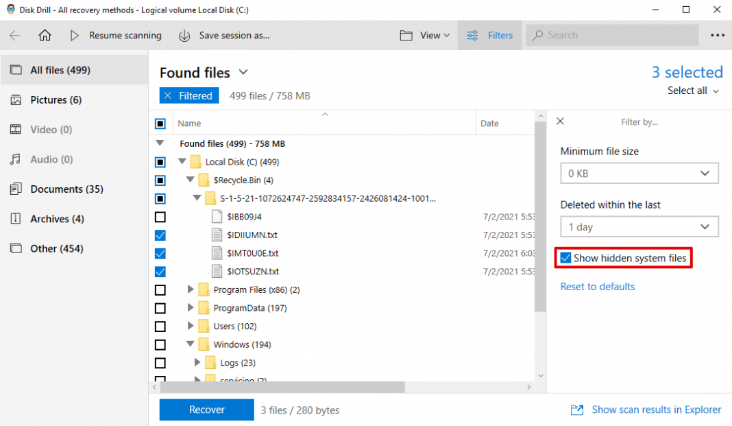 How to Recover Deleted Hidden Files on Windows PC [Guide]