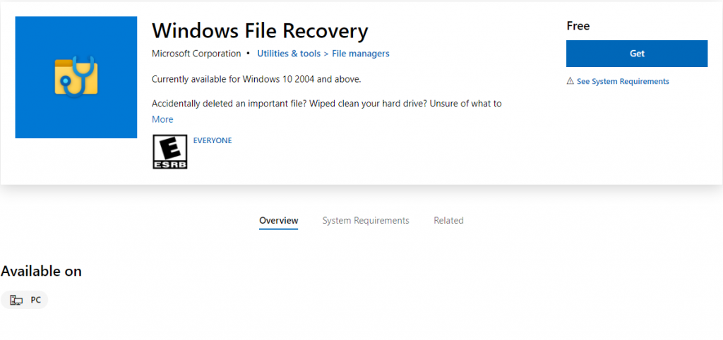 How To Use Microsoft Windows File Recovery Tool List Of Commands