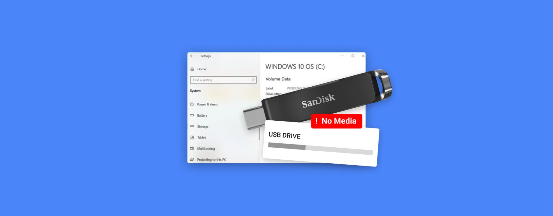 USB Drive Shows "No Media" in Disk Management: 7 Ways to Fix