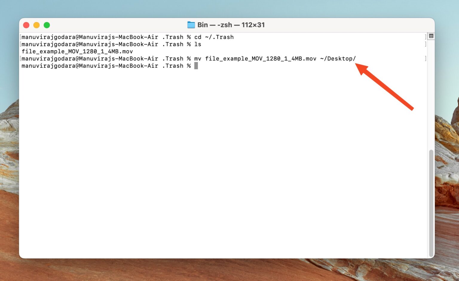 使用mac终端恢复删除文件的方法：所有选项